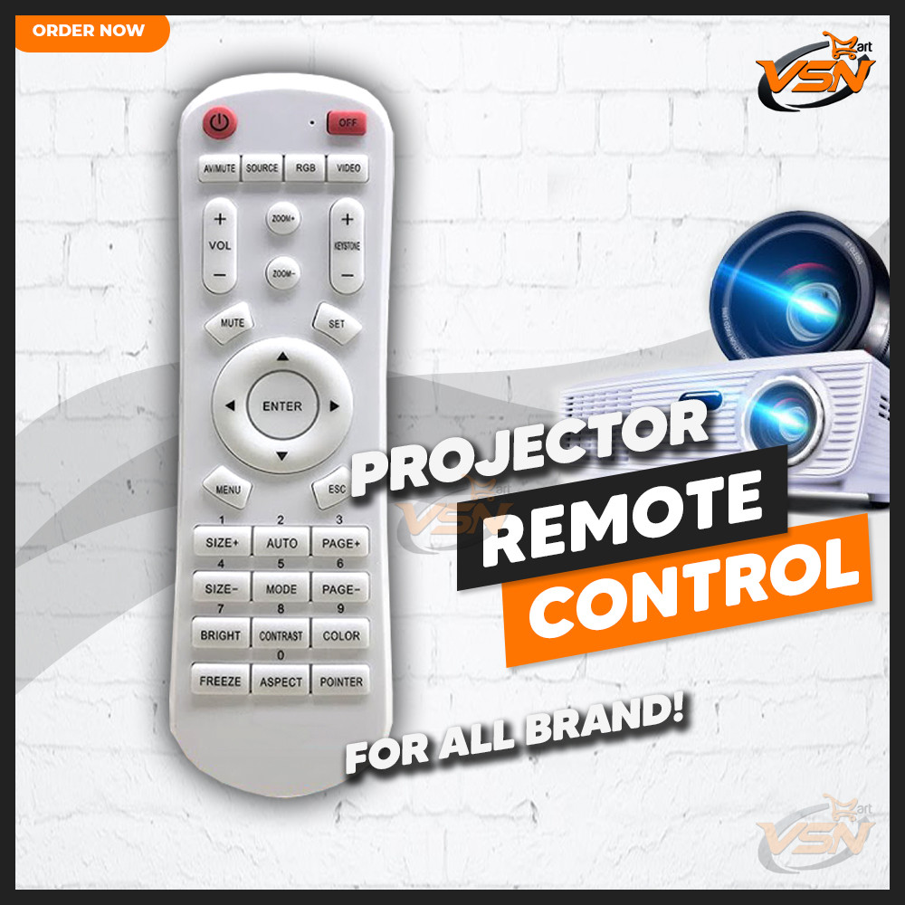 Universal Projector Remote Control For All Brands RM-PR01 | Shopee Malaysia