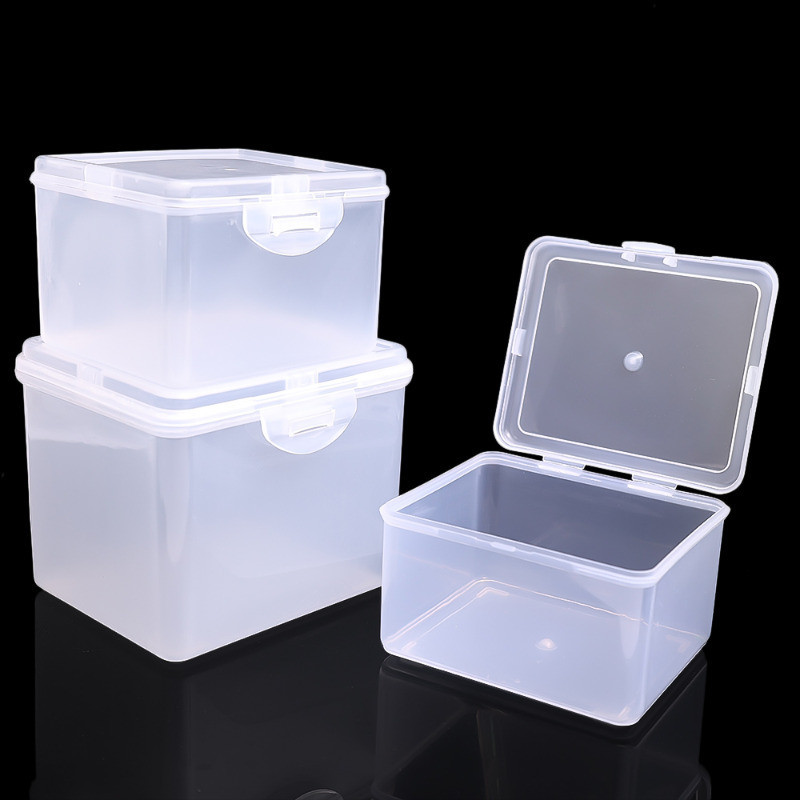 Transparent Plastic Storage Box - Lock Buckle Storage Box - Desktop ...