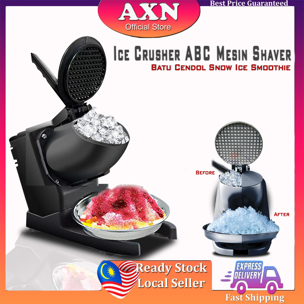 Axn Ice Crusher Machine ABC Mesin Ice Shaver Mesin Ice Batu CENDOL Snow ...