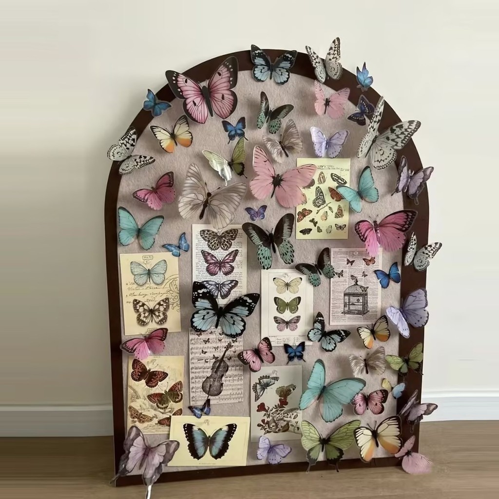 DIY Wall Decor Felt Board Ins Wall Atmosphere Butterfly Felt Board ...