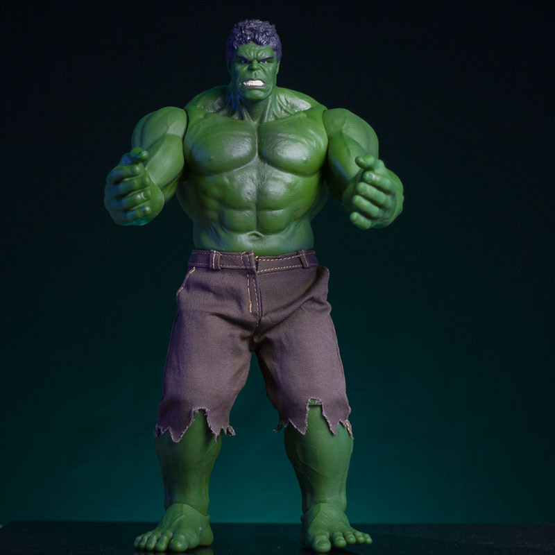 42cm Marvel Hulk The Avengers Super Size hand puppet model articulated ...