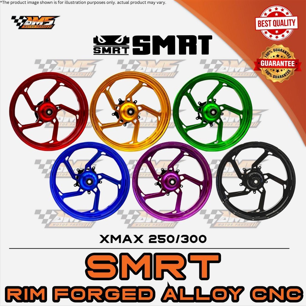 XMAX 250/300 SMRT FORGED ALLOY CNC SPORT RIM | Shopee Malaysia