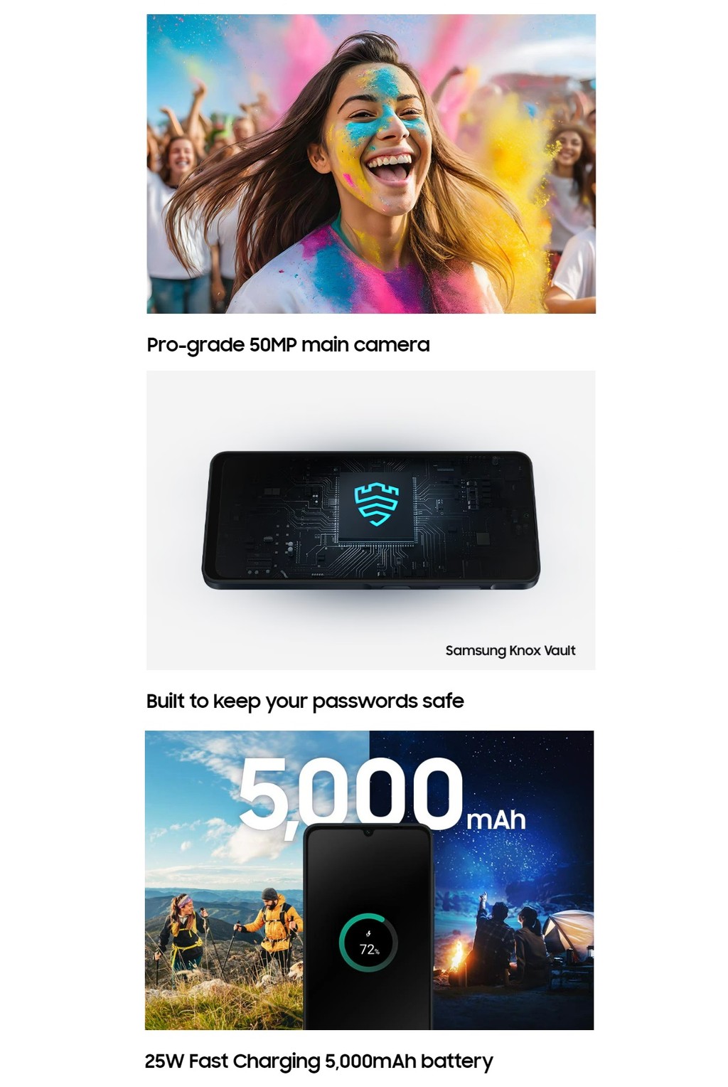 Samsung Galaxy A06 (A065) (Light Green/ Black/ Light Blue) (4GB RAM ...