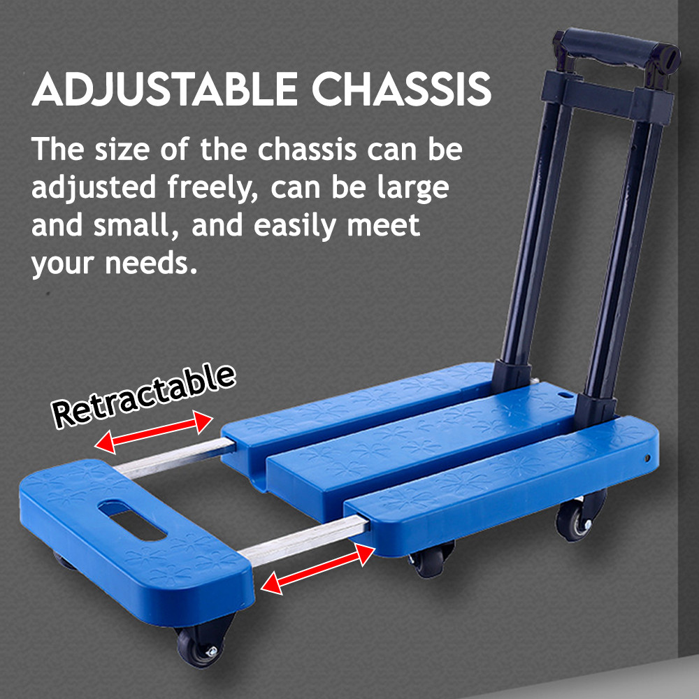 [200KG] Borong365 Foldable Trolley Portable Hand Truck Troli Berlipat ...