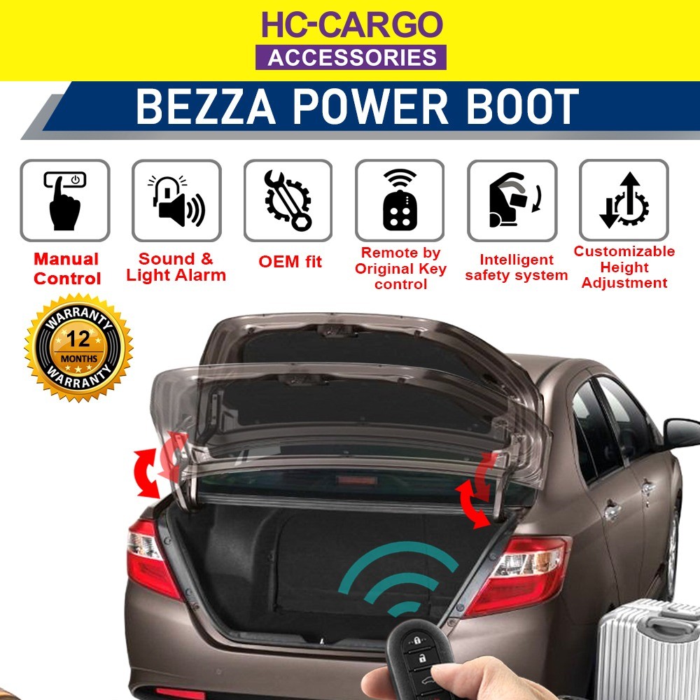 Perodua Bezza 2016 - 2024 Plug & Play Electric Auto Tailgate Power Boot ...