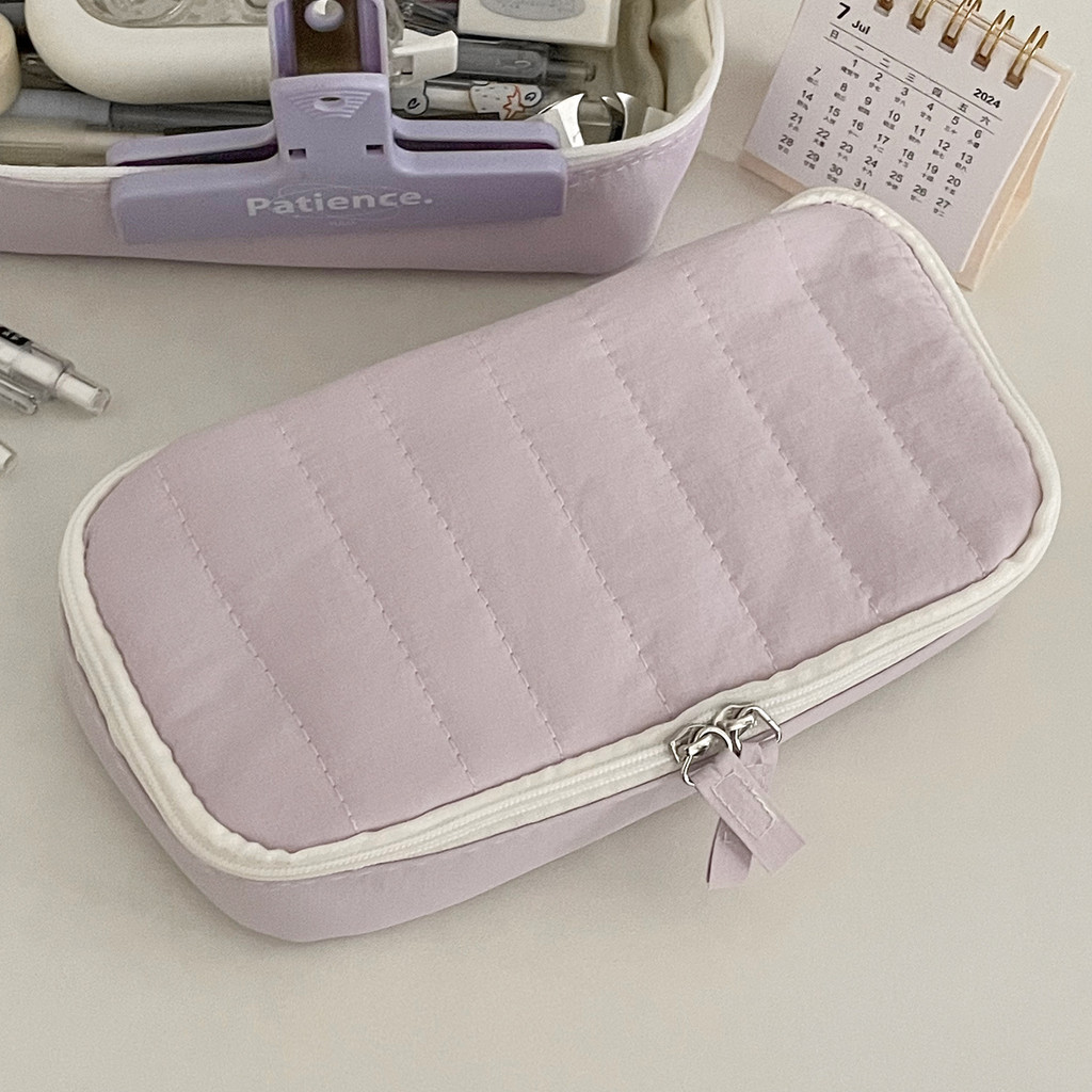 Simple Simple Macaron Plain Elegant Solid Color Pencil Case High-value ...