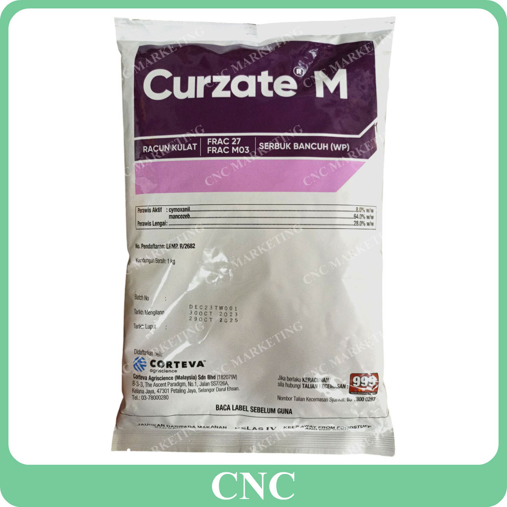 1KG Curzate M Dupont Cymoxanil Mancozeb Racun Kulat Timun Tembikai ...