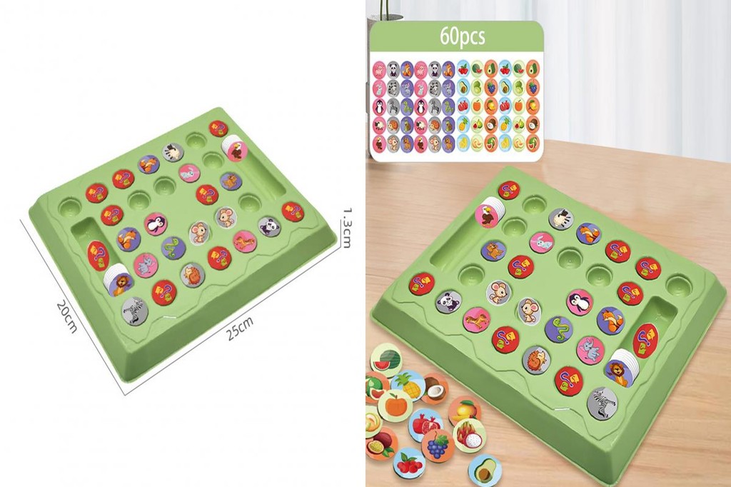 [Ready stock] Cartoon Learning Chess Flip Chess Game Fun Fruit Reversi ...