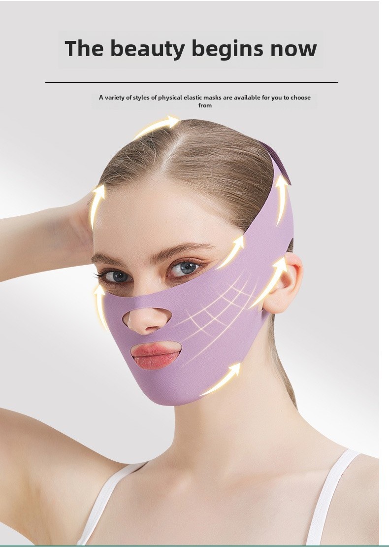 V-face Bandage Lifting Face Double Chin Bite Muscle Mask Full-Face ...
