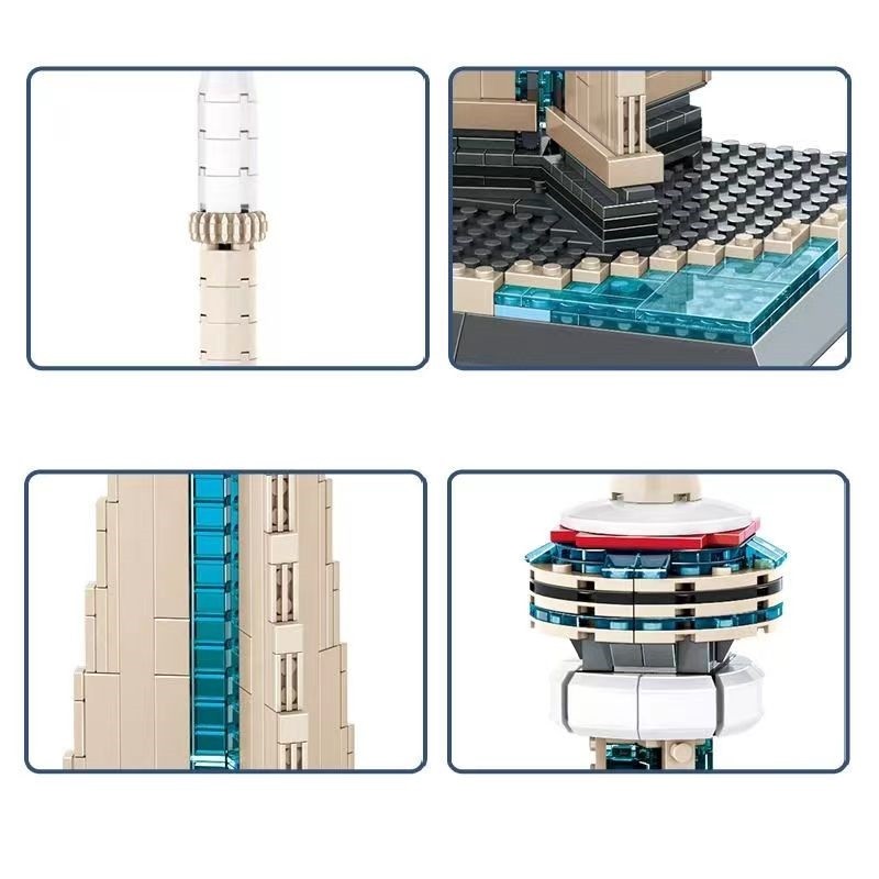 Mosque Kaaba Building Blocks 446 Pcs WANGE Muslim Islam Architecture ...