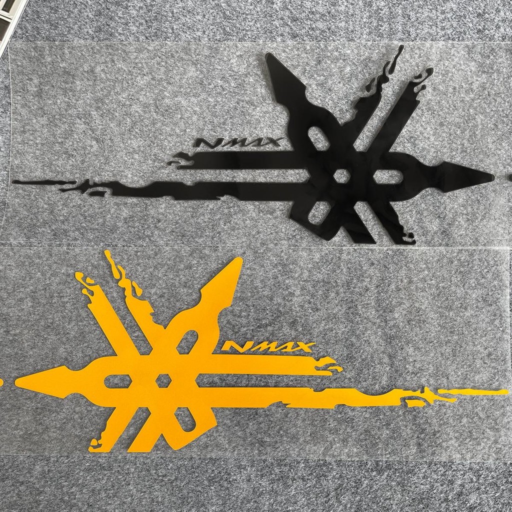 2PCS For Yamaha Nmax 155 Motorcycle carved vinyl reflective sticker ...
