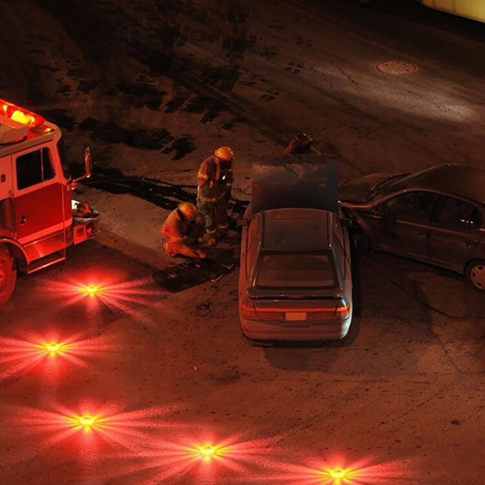 Magnetic LED Emergency Police Car Road Flares Warning Light Roadside ...