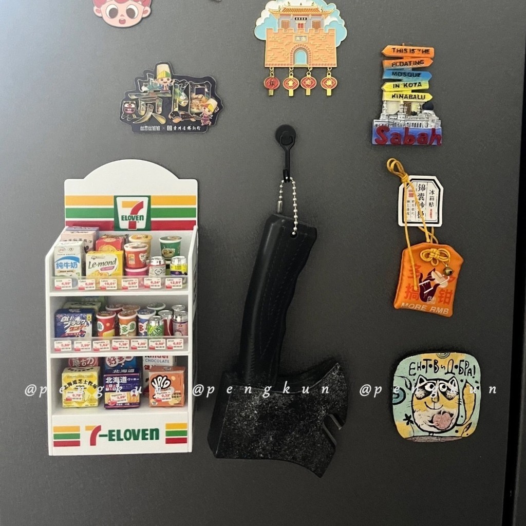 711 Convenience Store Refrigerator Stickers Simulation Mini Supermarket ...
