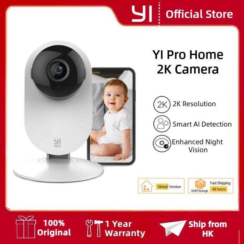 YI Pro 2K Wifi Surveillance Camera 3MP IP CCTV Smart Home Baby Pet ...