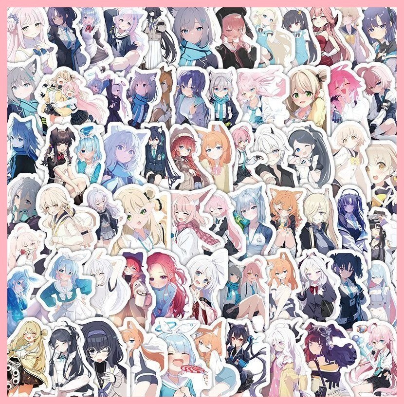 [GUYN] Sticker Blue Archive (103 Sheets) Sunaokami Shiroko Azure File ...