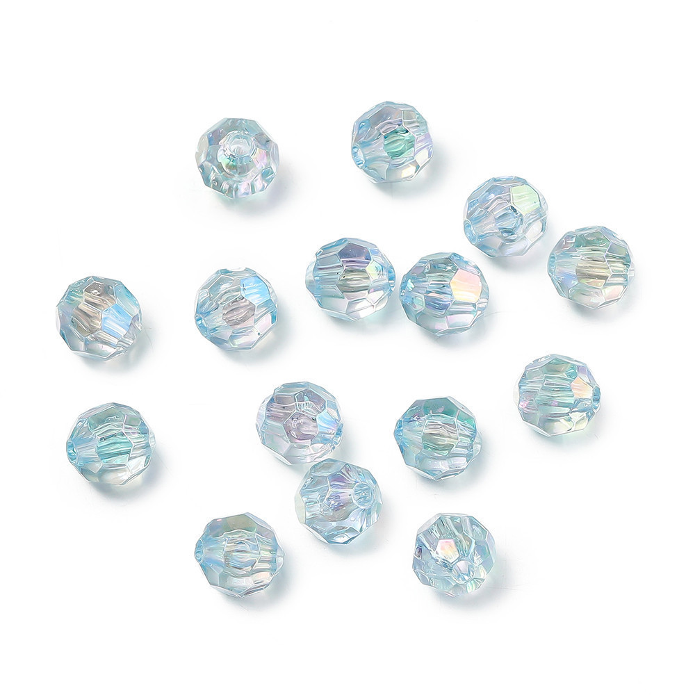 St. kunkka. 10-50pcs Acrylic Crystal Beads 8mmUV Color-Plated ...
