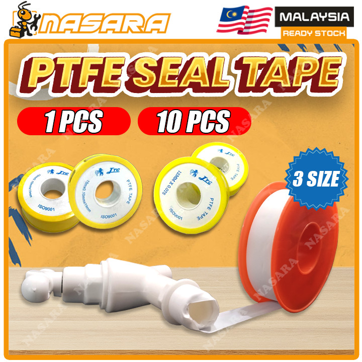 Nasara PTFE Seal Tape 12mm 15m 19mm Water Pipe White Seal Tape / Pita ...