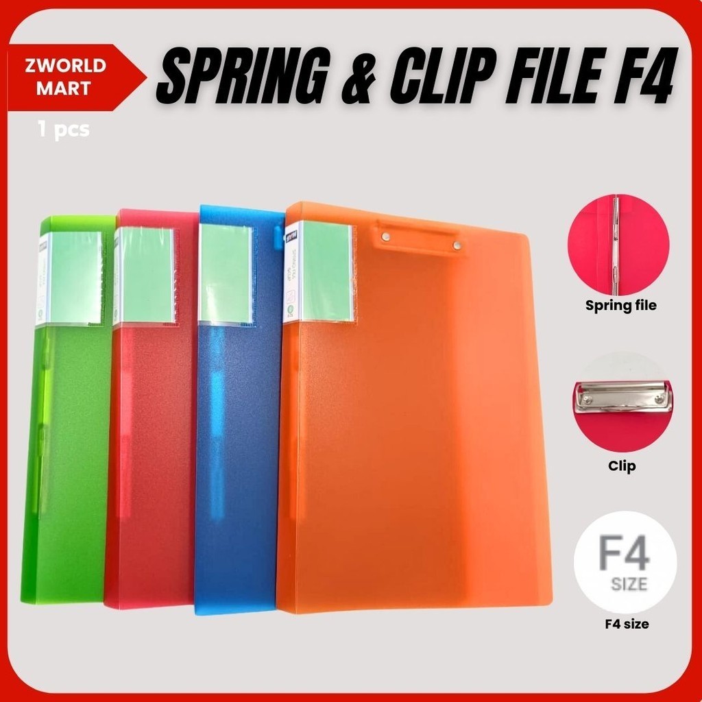 Spring & Clip File F4 Colour | Shopee Malaysia