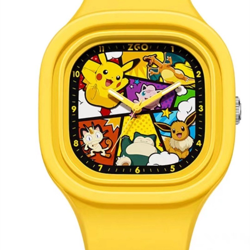 LED Pokemon Kids Watch Cute Cartoon Pikachu Watch for Boys Girls ...