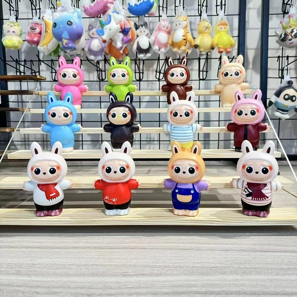 Cartoon Labubu Squishy Toys for Girls Labubu Doll Decompression Toy ...
