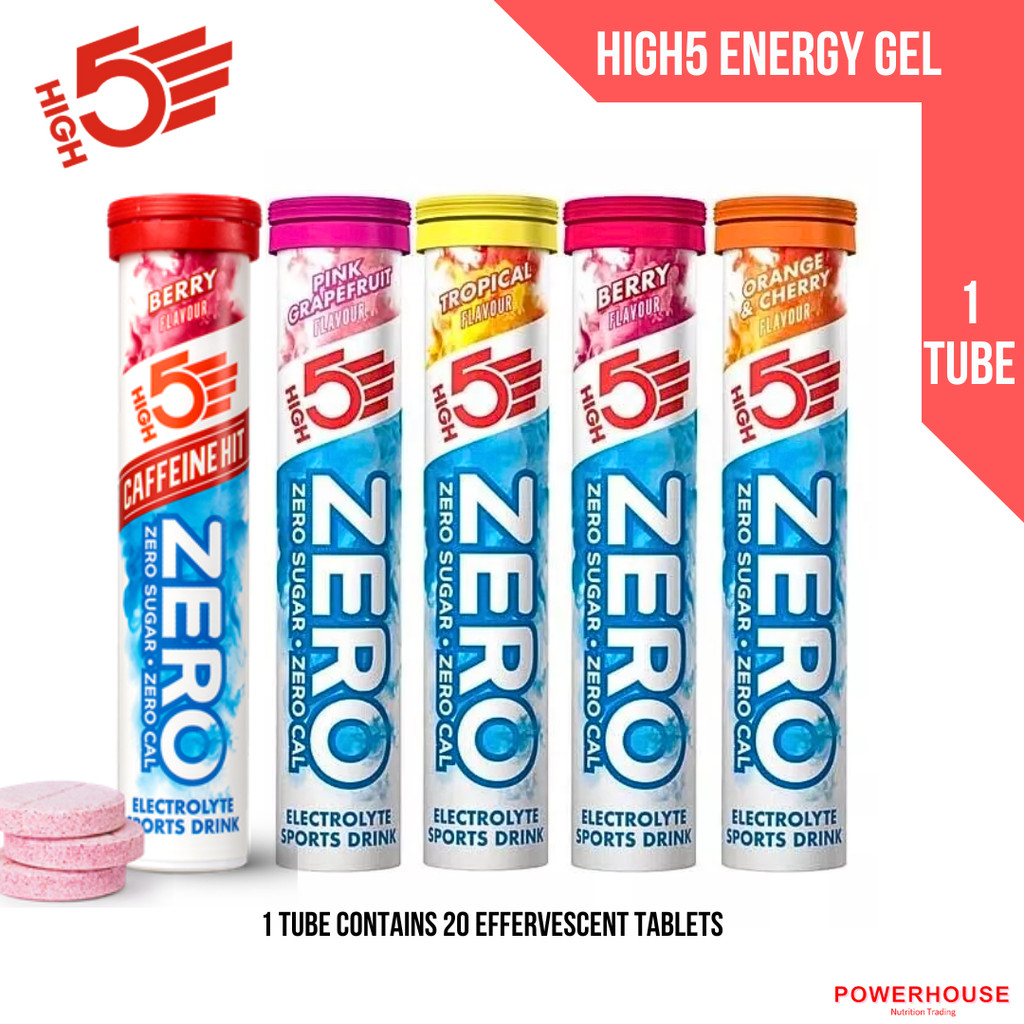 HIGH5 Zero Electrolyte Sports Drink - 1 tube / 20 tabs per tube [Zero ...