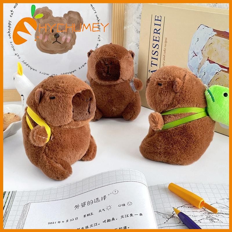 Guitar Capybara Green Plush Toy Short Fur Musical Student Backpack ...