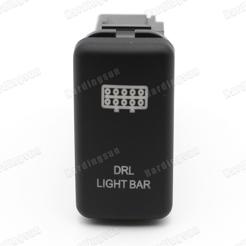 LED DRL Light Bar Push Button Bumper Lights Switch For Toyota Land ...