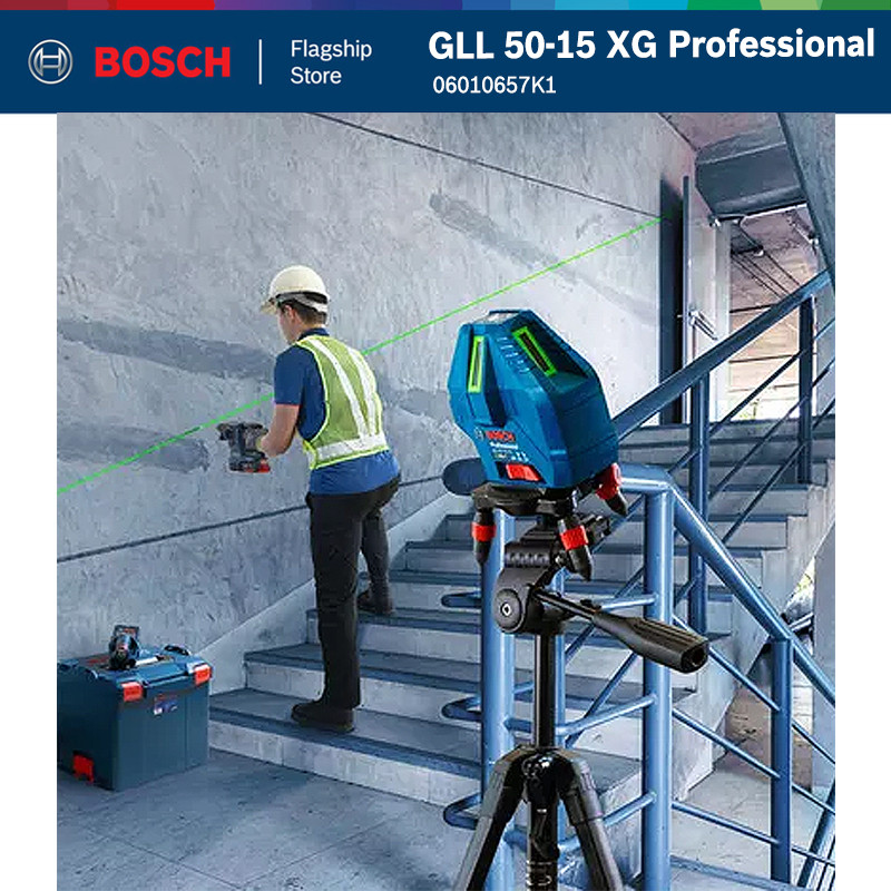 BOSCH GLL 50-15 XG Professional Line Laser Kit Set - 06010657K1 ...