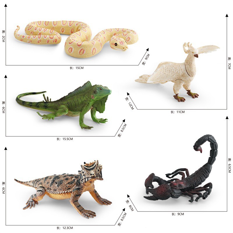 Animal Plastic Impressive Models For Children Featuring White Phoenix ...