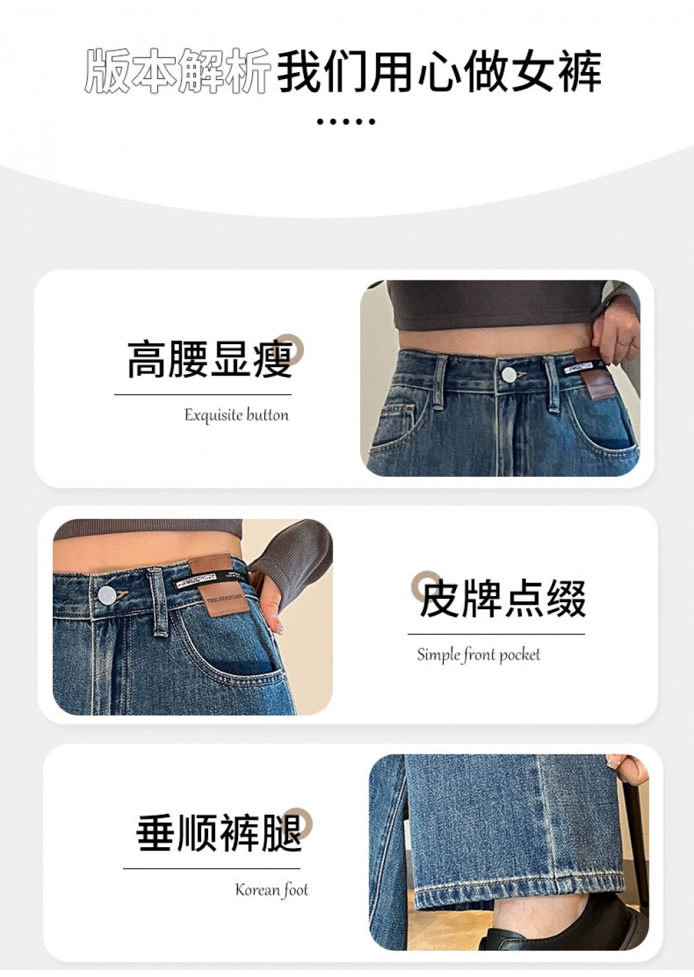 Seluar Perempuan Leg Pants Wide-Leg Pants High Waist Casual Pants ...