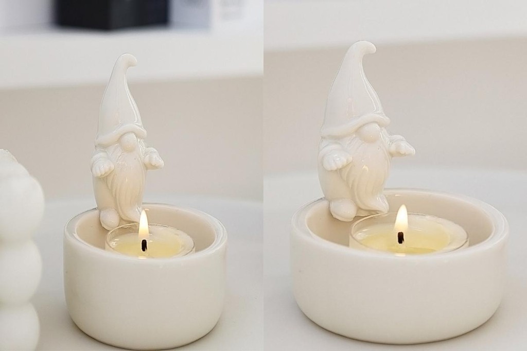{xiapimart} Faceless Dwarf Candle Holder Tea Light Candle Holder ...