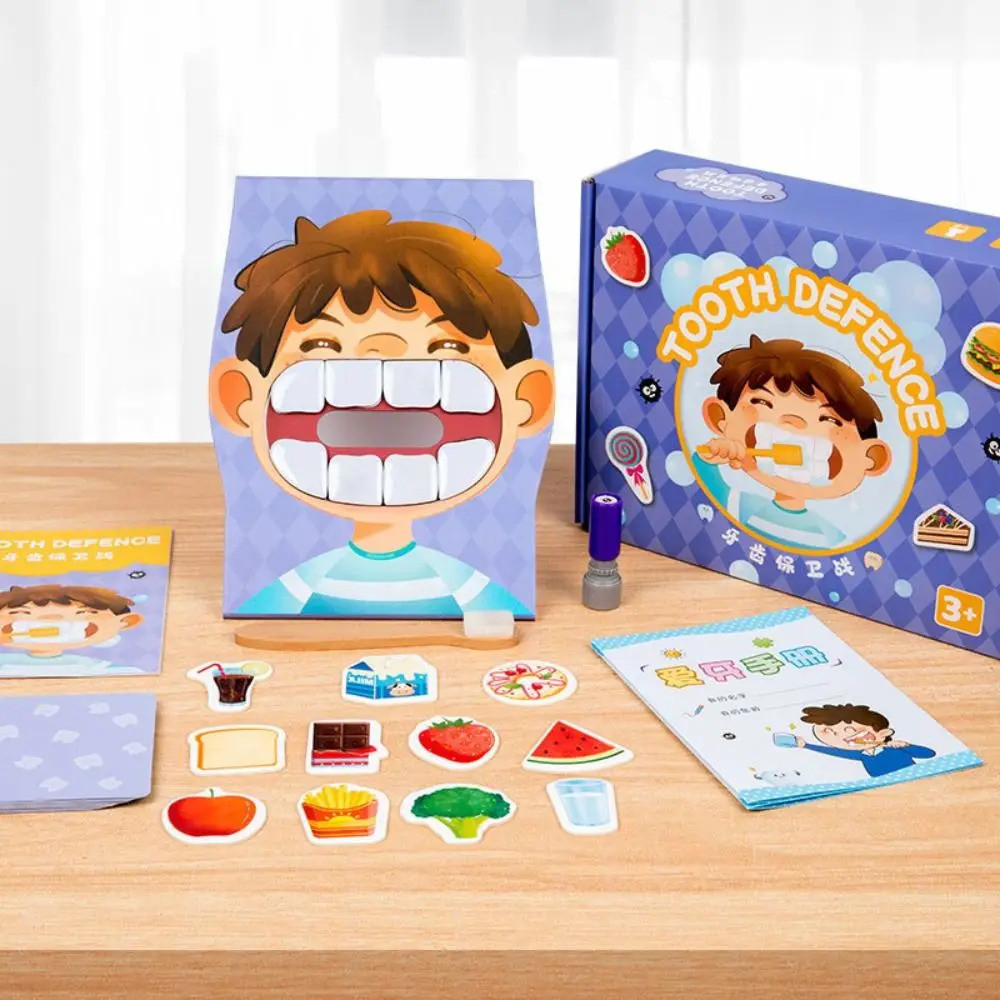 Paper Simulation Brushing Teeth Game Counting Logical Thinking ...