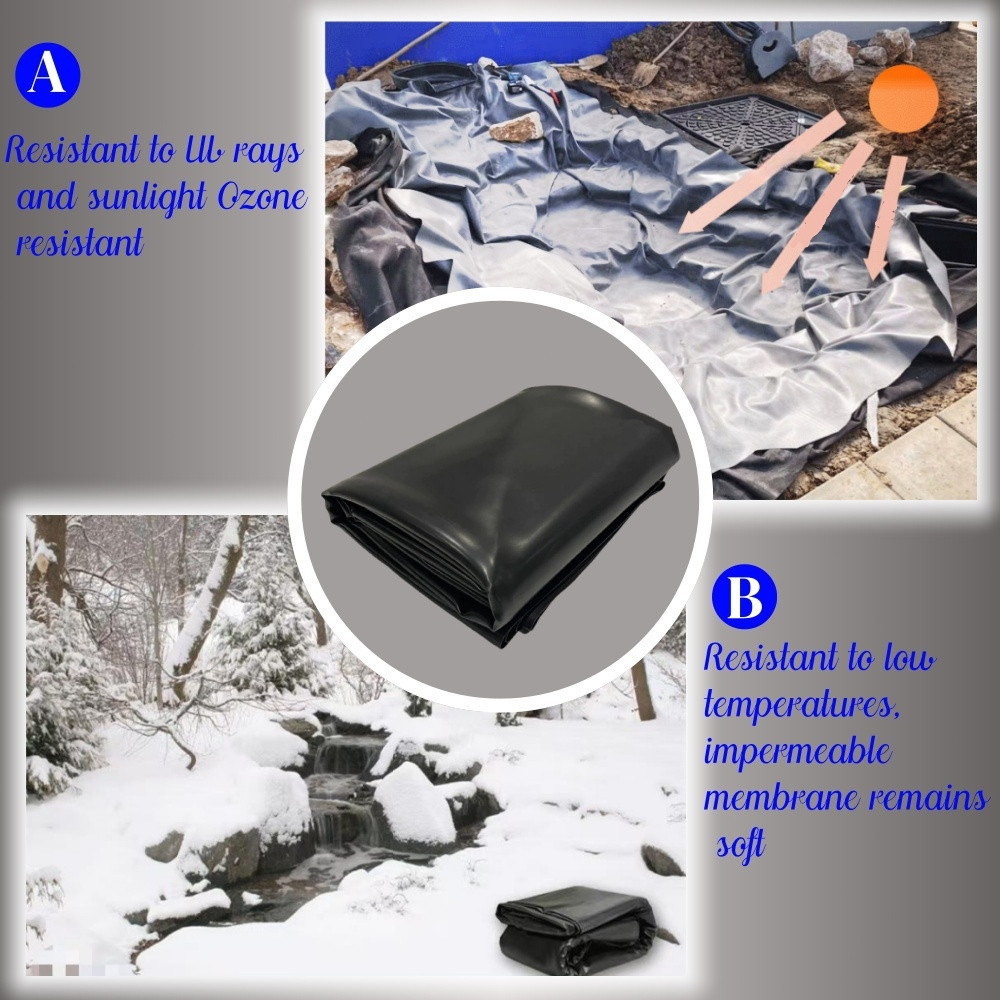 2M/6M/8M Fish Pond Liner Heavy Duty Kolam Ikan Liner Tebal Pelapik ...
