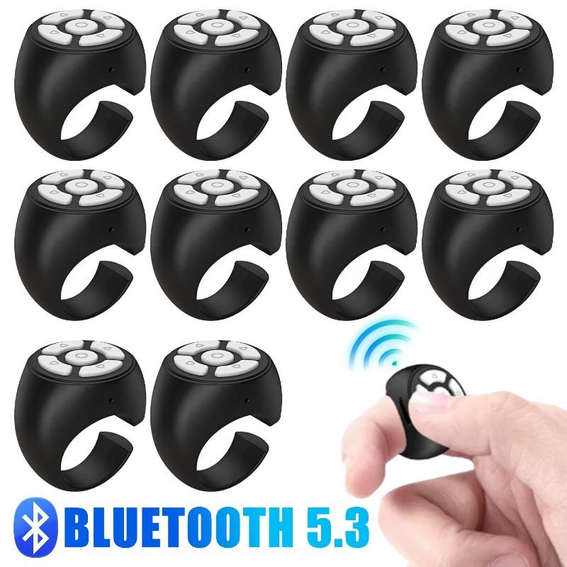 Bluetooth Ring Remote Control - Rechargeable Finger Ring - Smart Remote ...