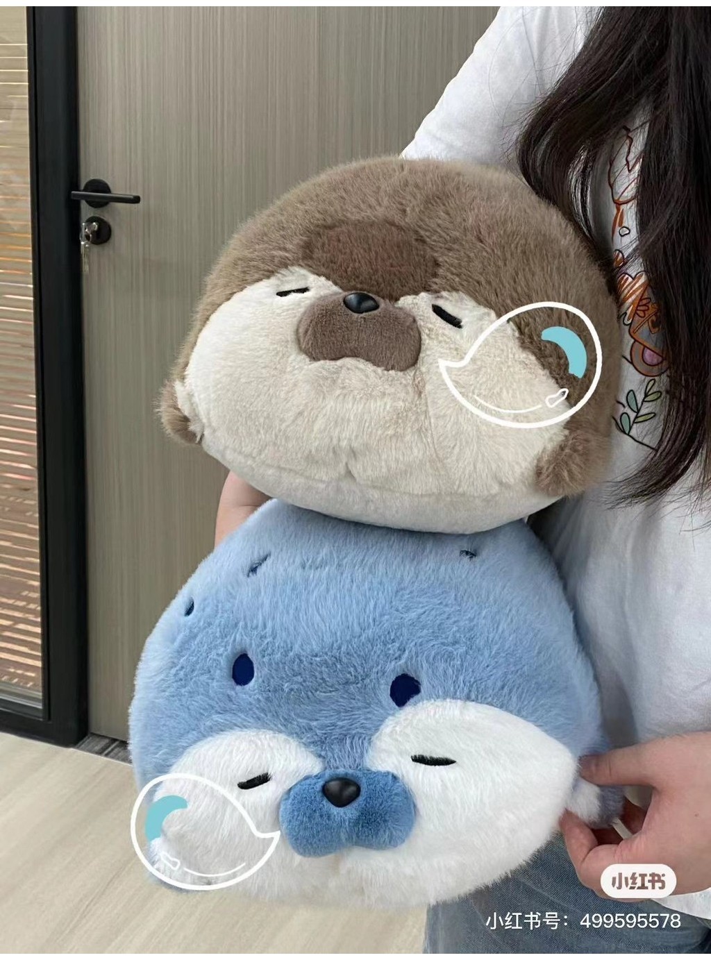 Soft Round Fat Otter Plush Doll Soft Seal Teddy Bear Plush Toy Cute ...