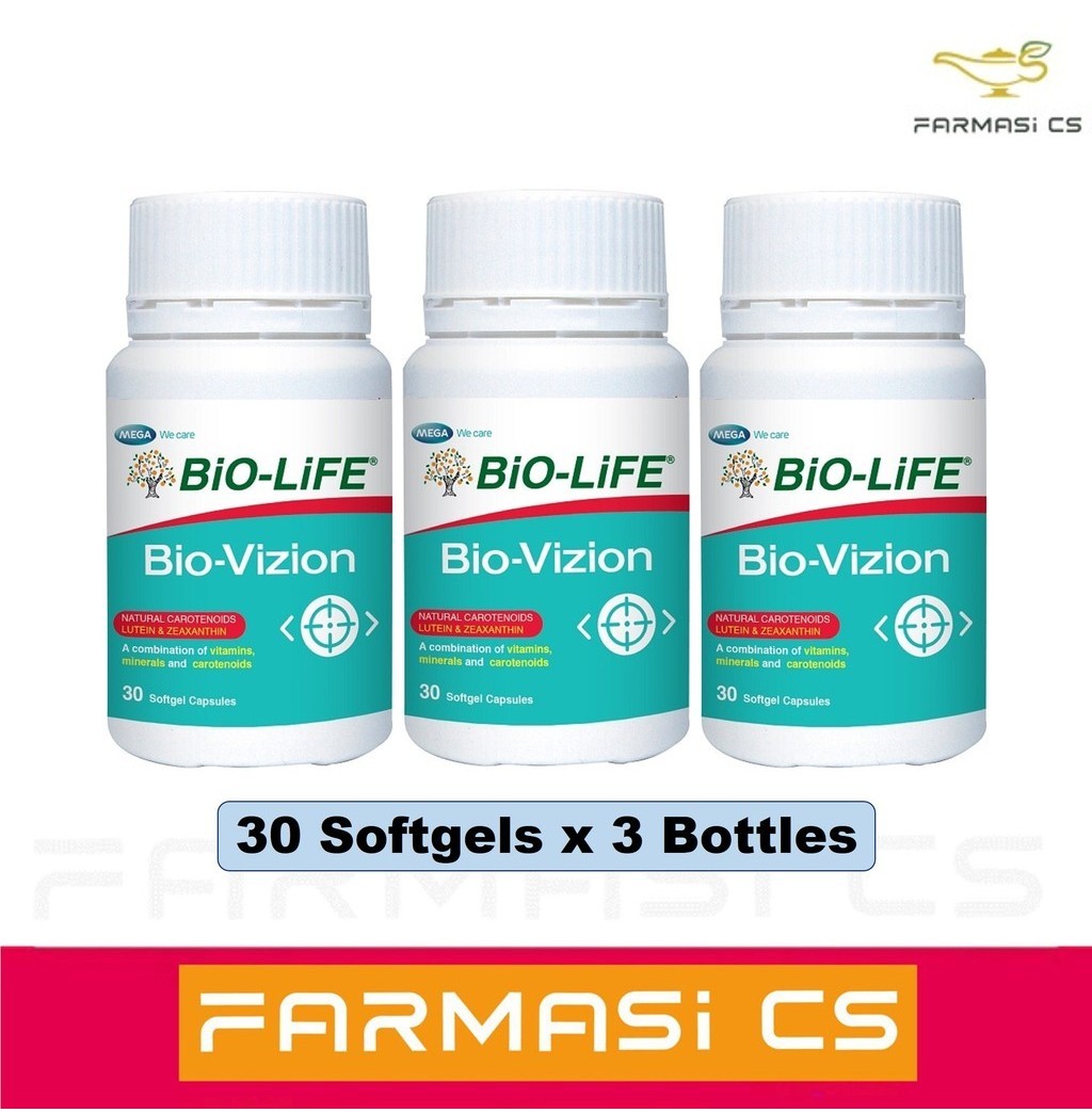 Bio-Life Bio-Vizion 30 capsules x 3 bottles EXP:09/2025 [ Bio Vision ...