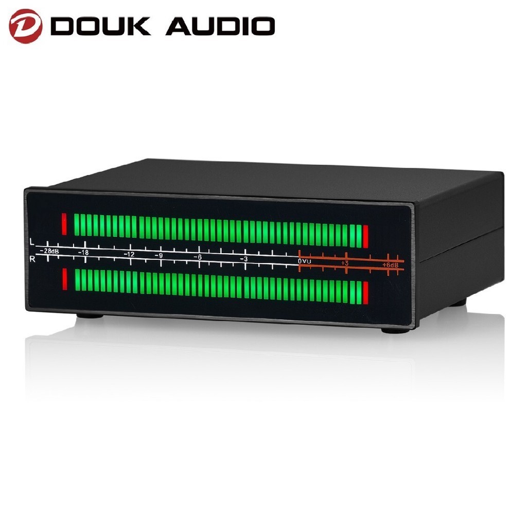 Douk Audio MIC+LINE Stereo LED Sound Level Meter Music Spectrum ...