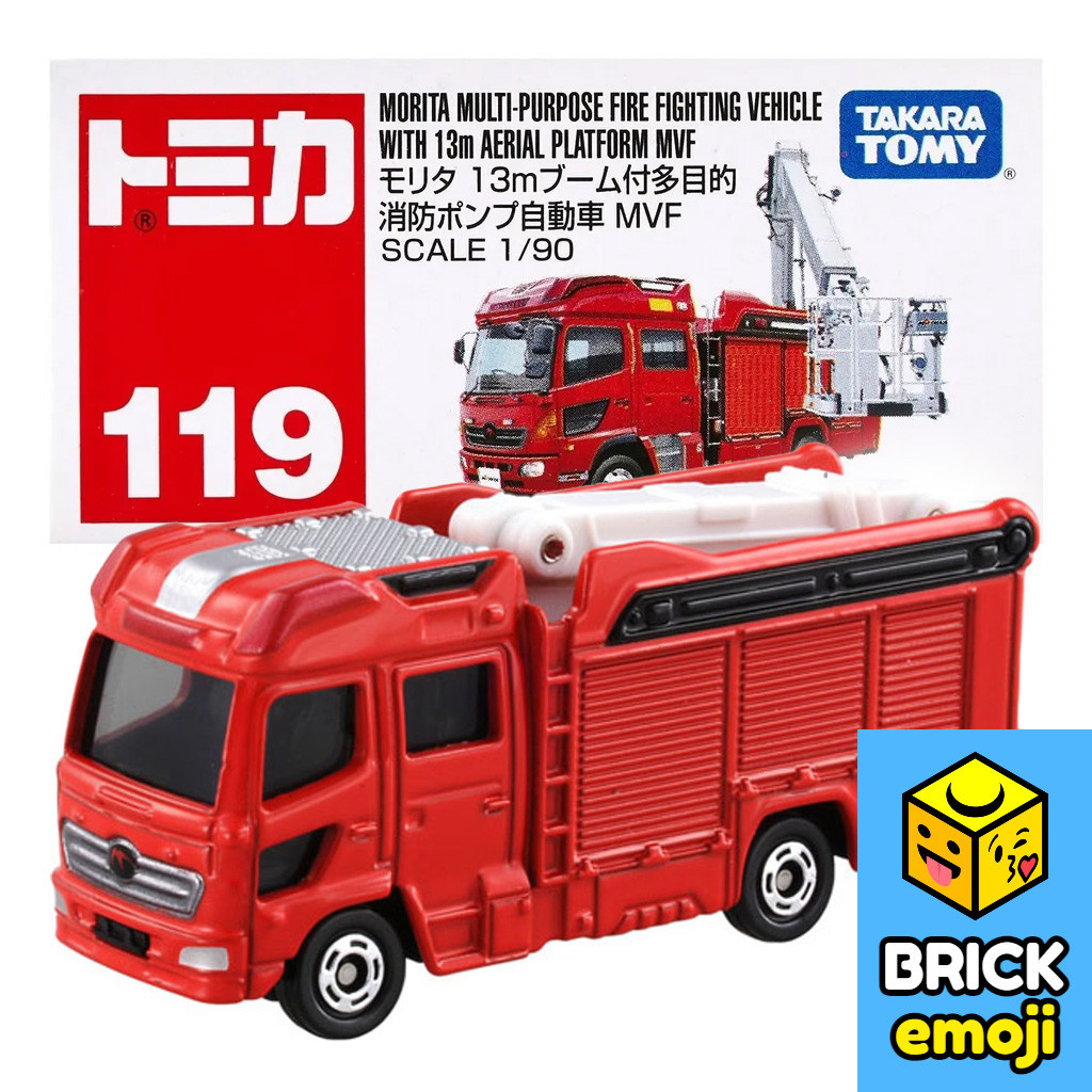 Tomica No.119 Morita Multi-Purpose Fire Fighting Vehicle with 13m Aerial Platform MVF 1/90 (JP ...