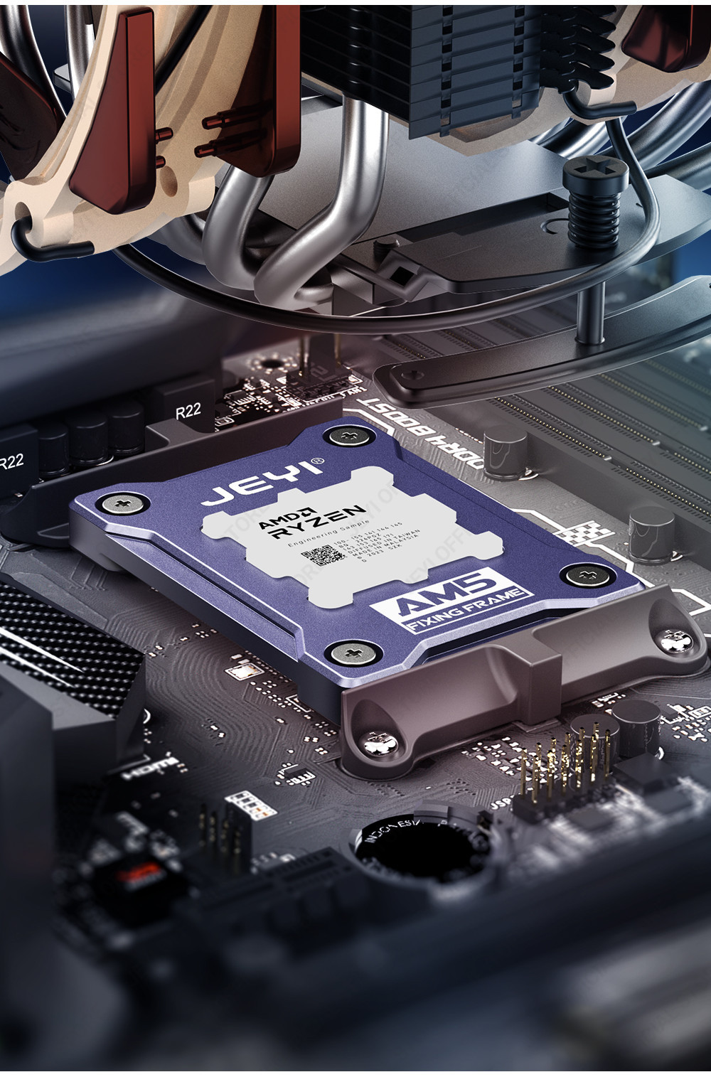 JEYI AM5 CPU Anti-Bending Socket Frame Aluminum AMD Bending Corrector ...