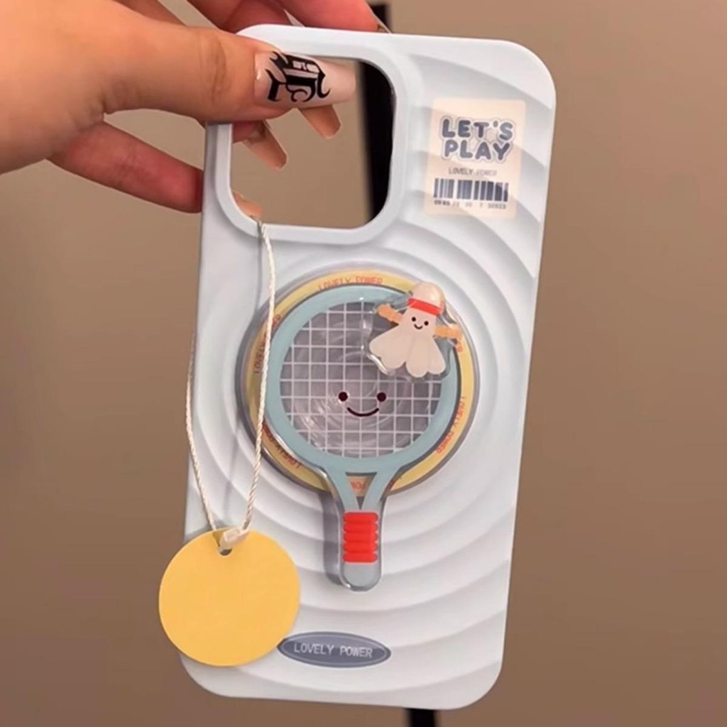 Jelly Cat Ins Spinning Magnetic Holder + Phone Case for iPhone 16 11 15 ...