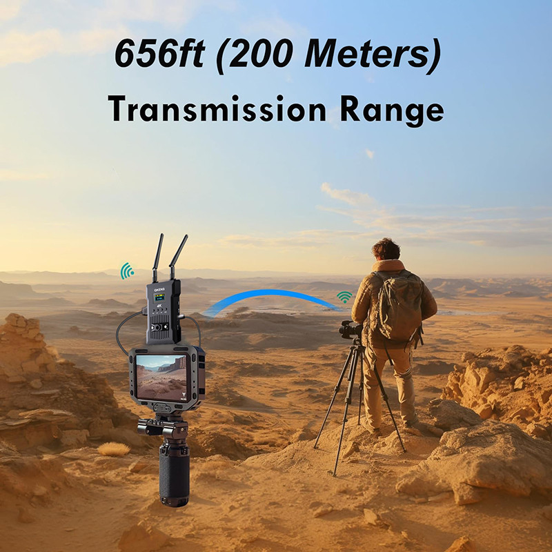 200M 4K Dual HDMI Display Wireless Transmit Audio Video Transmitter ...