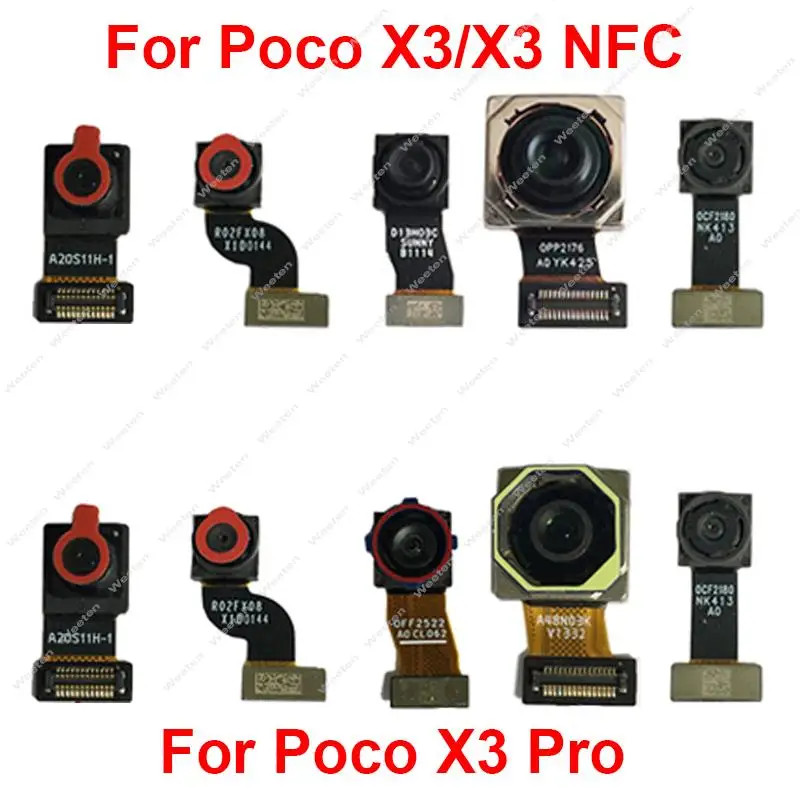 Front Rear Camera For Xiaomi Poco X3 Pro X3 NFC Main Rear Samll Camera ...