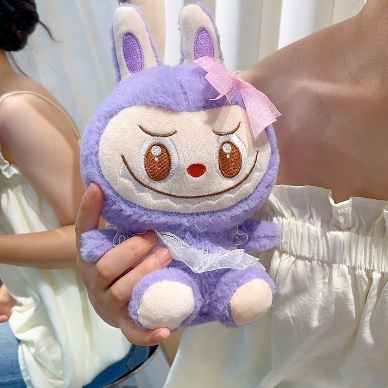 25CM Labubu Doll Toy Stuffed Soft Big Eye Labubu Bunny Plush Doll Kid ...
