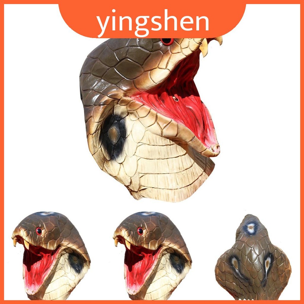 Mask Cobra Eye-catching For Halloween Fun With Realistic Bat Snake ...