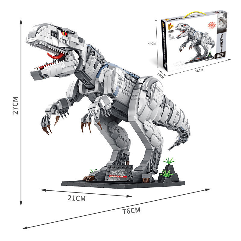 Tyrannosaurus Rex (70cm) Building Blocks 1813 Pcs Panlos Brick Dinosaur ...
