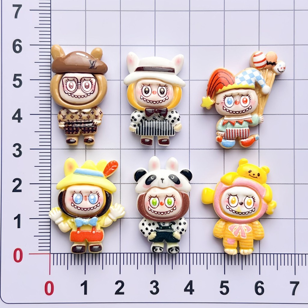 Cartoon Labubu Crocs Jibbitz Doll Jibitz Croc Diy Shoe Charms Resin ...