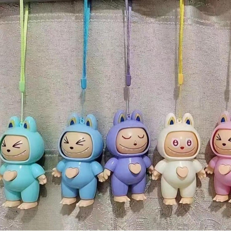 Labubu Doll Face Changing Toy Series DIY Crafts Cute Smile Face ...