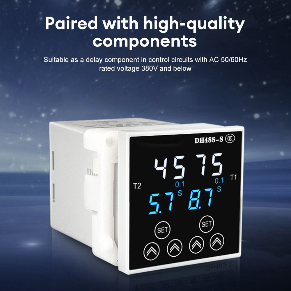 DH48S-S 0.1S-99H 8 Pin Adjustable Time Delay Timer and PF083A-E Relay ...