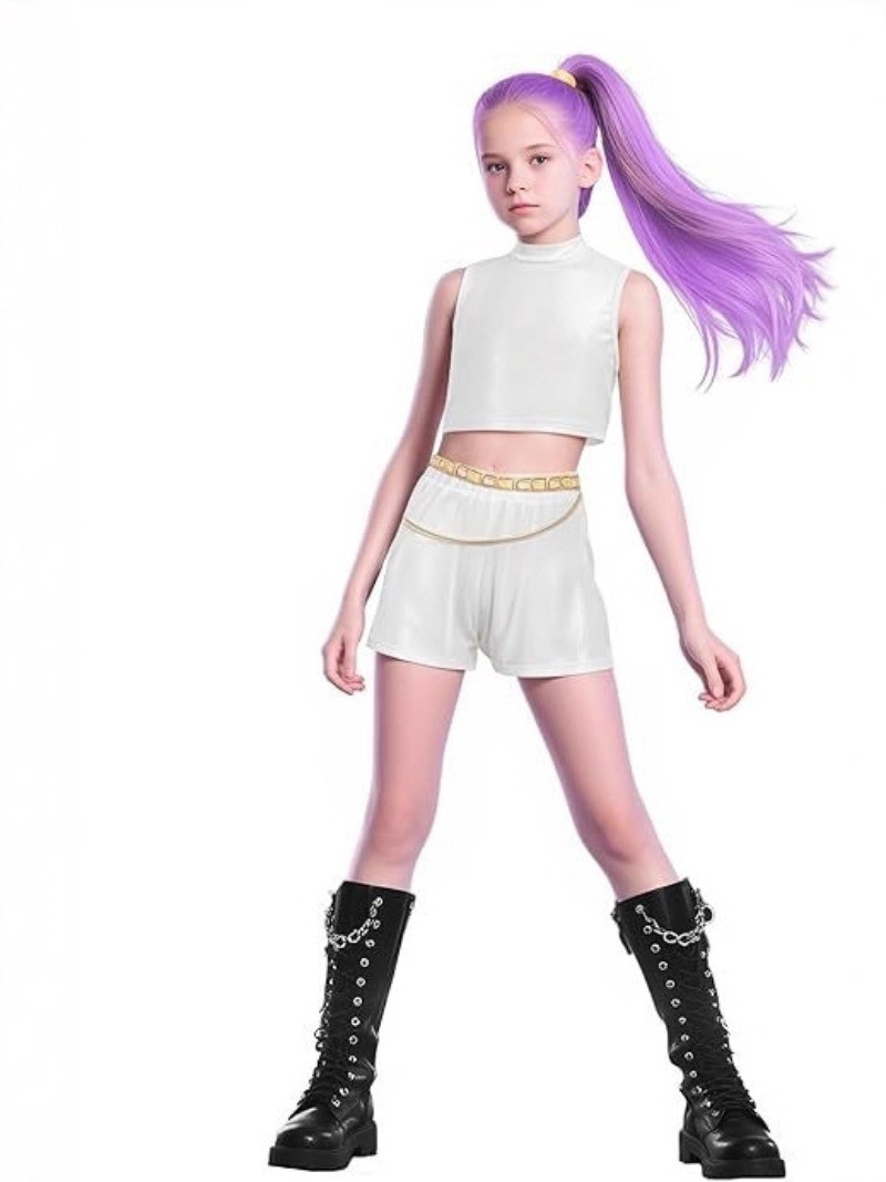 K-Pop Demon Hunters Rumi Mira Cosplay Costume Girl White 3D Printed ...