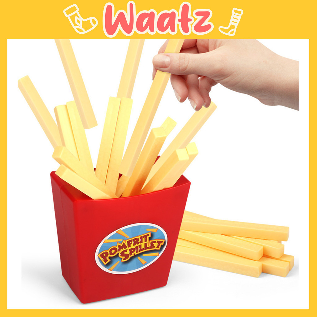 (TOY67) Tricky Board Game Bounce French Fries Fun Family Game Toy ...